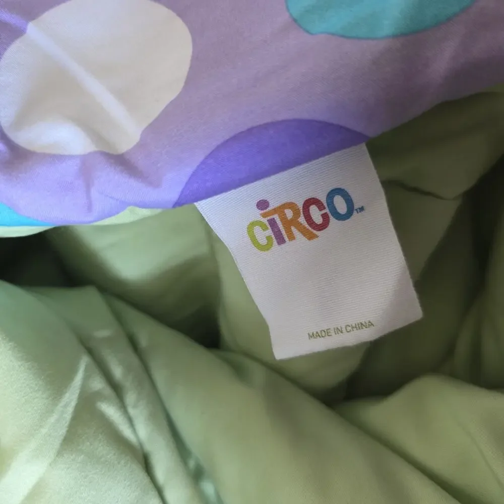 Circo | Bedding | Circo Girls Lime Green Purple Polka Dot Sleeping Bag ...